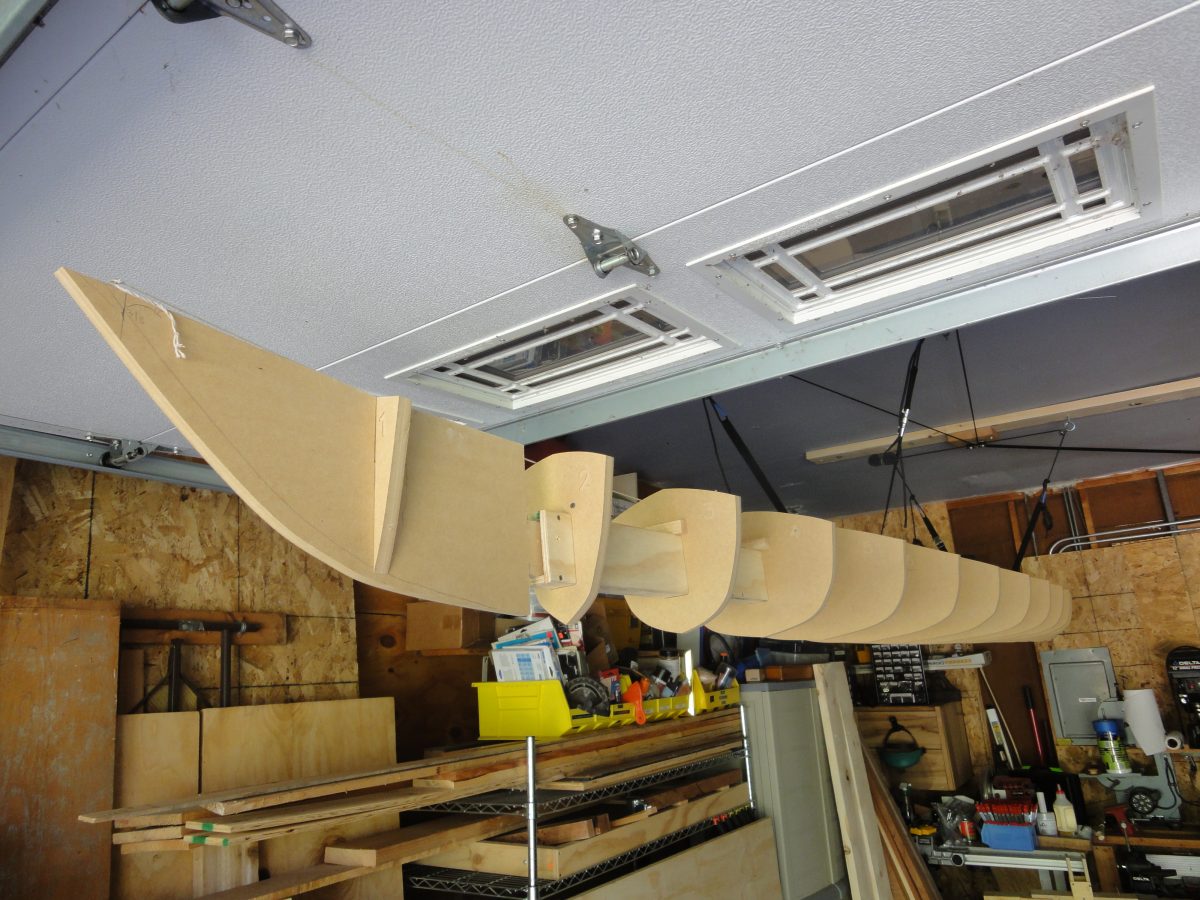 Aligning the Forms – Strip Built Kayak